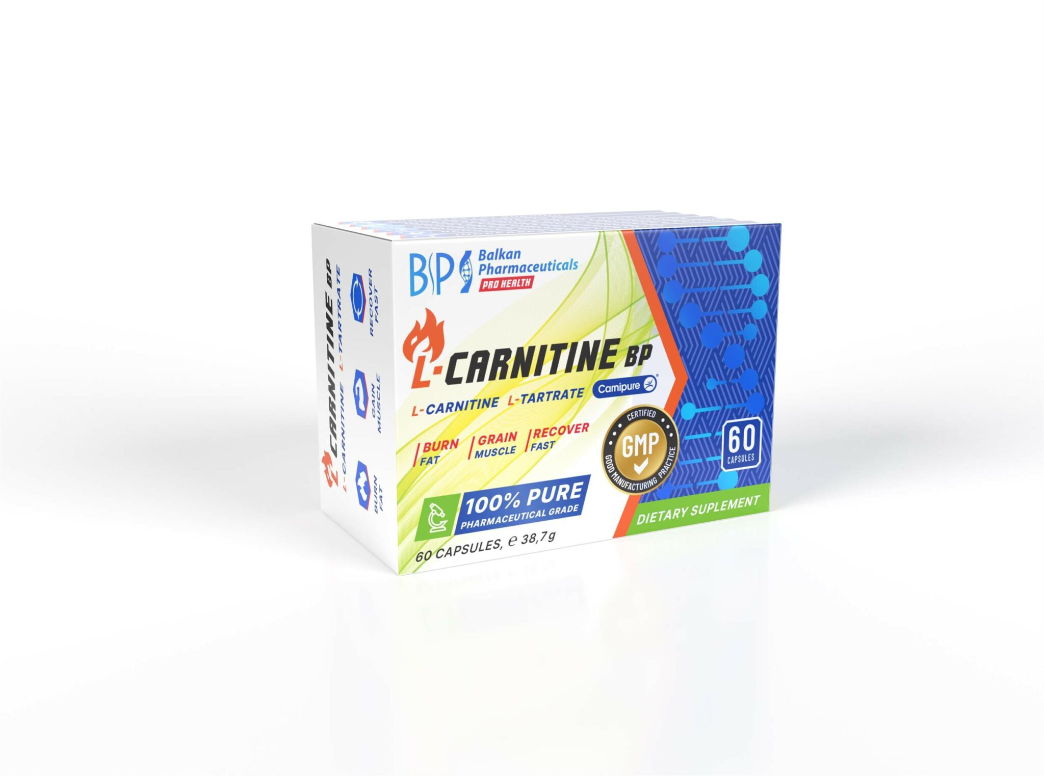 L-Carnitine L-Tartrate (Balkan Pharma) (60 Gélules)