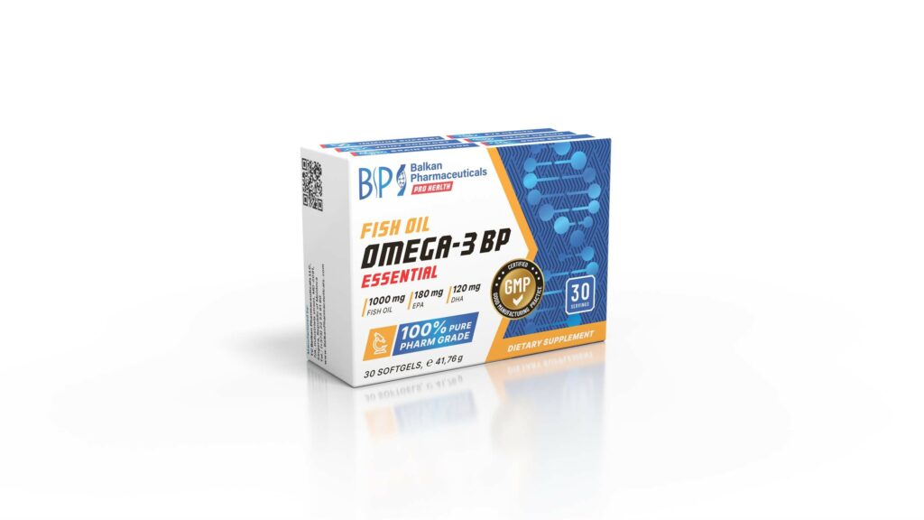 Omega 3 Essential (Balkan Pharma) (1000mg x 30 Gélules)